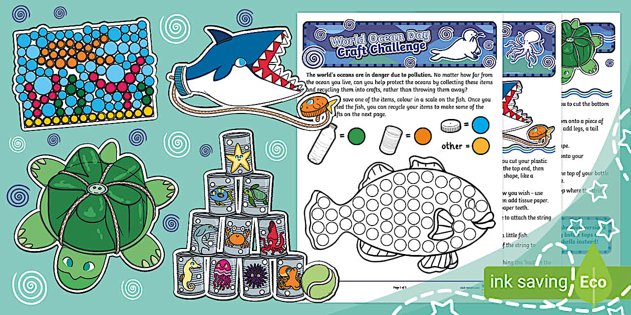 World Ocean Day Craft Challenge Idea | Twinkl Parents 5-7