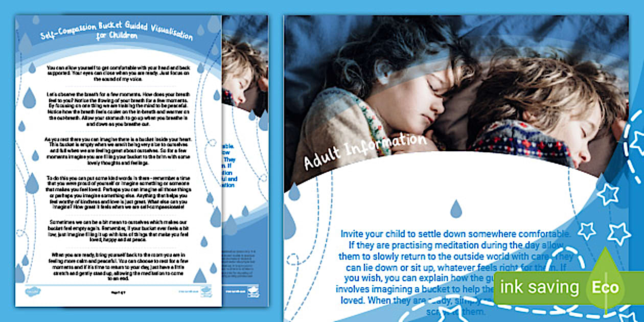 Guided Visualisation: Self-Compassion Bucket (teacher made)