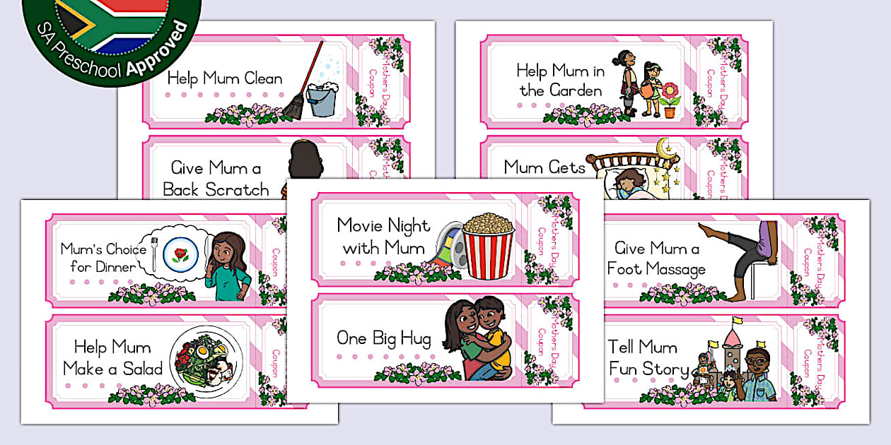Preschool: Mother's Day Coupons (teacher made) - Twinkl