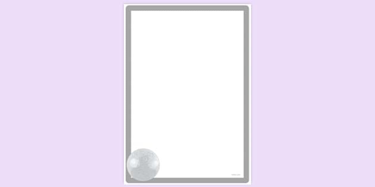 Glitter Ball Page Border | Page Borders | Twinkl - Twinkl