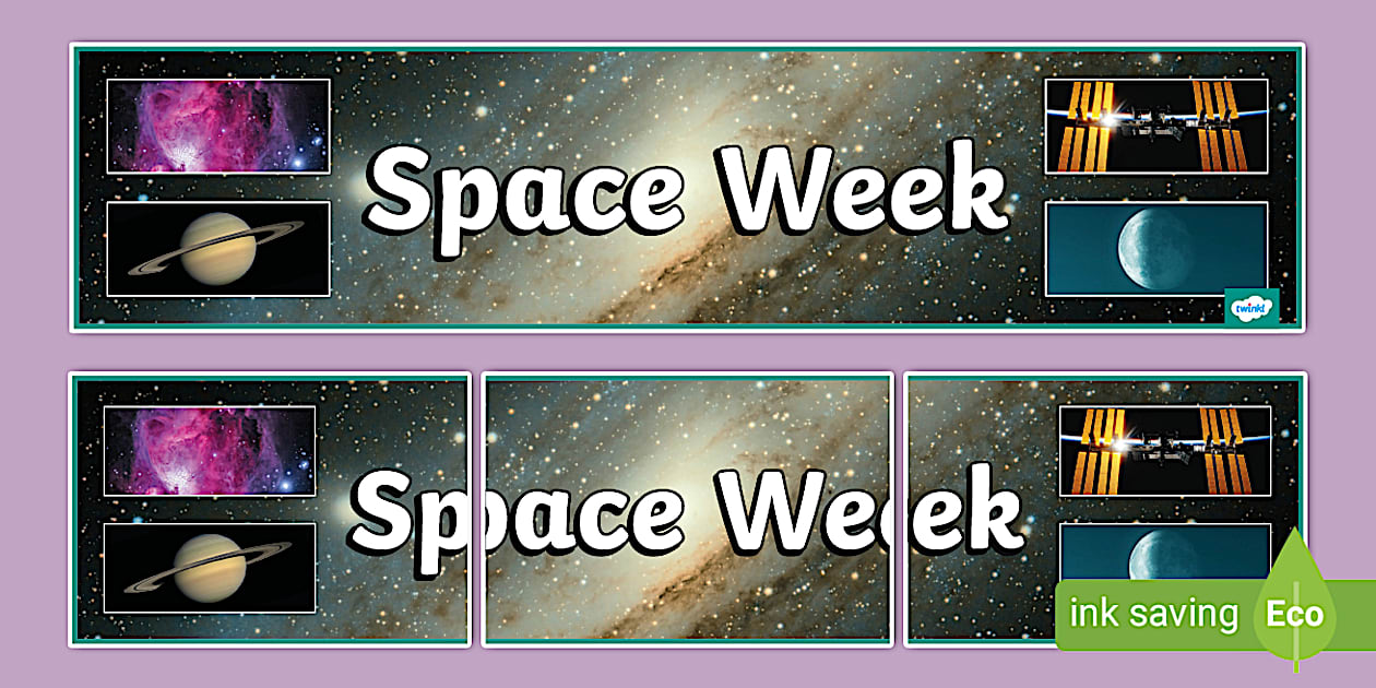 Space Week Photo Display Banner (Teacher-Made) - Twinkl