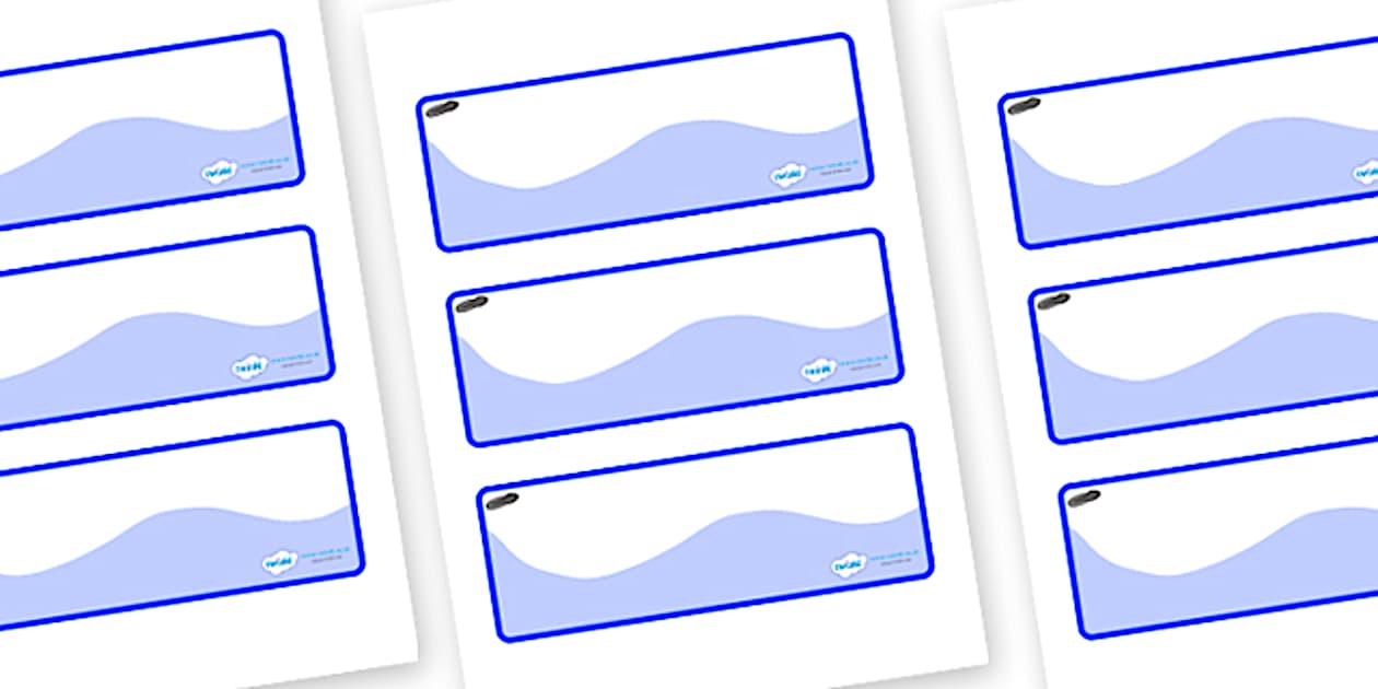Tadpoles Themed Editable Drawer-Peg-Name Labels (Colourful)