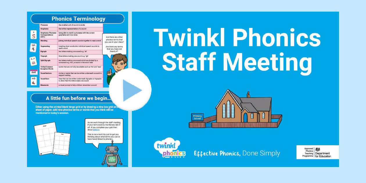 Twinkl Phonics Staff Meeting Powerpoint- Primary Resources