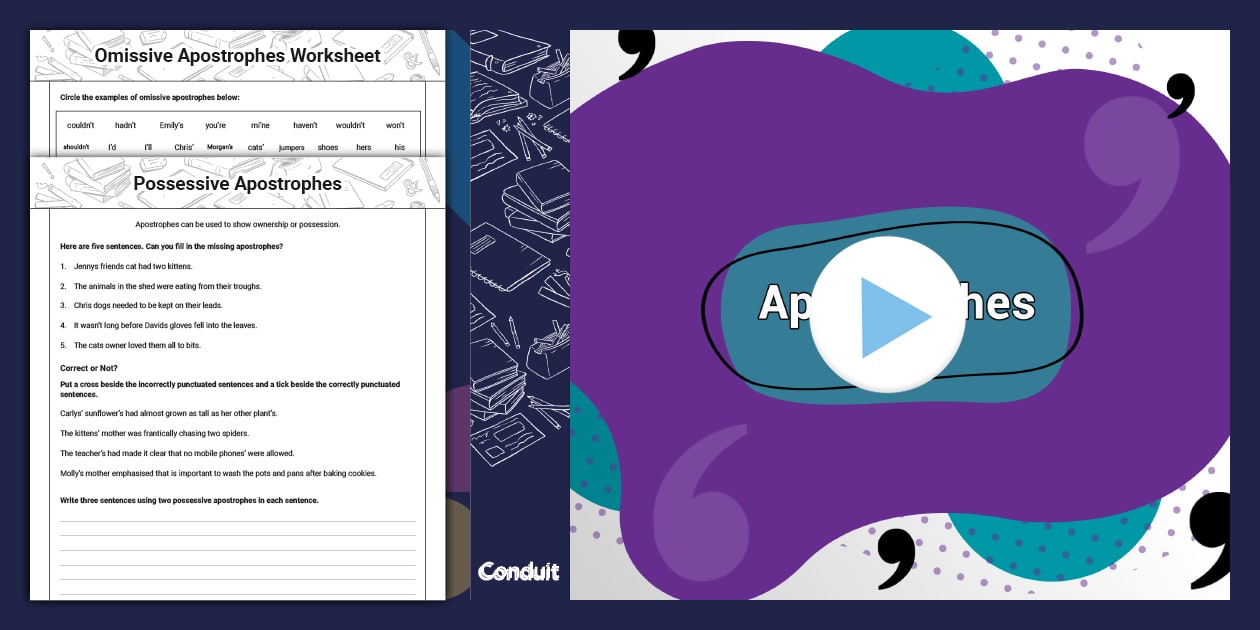 Apostrophes Resource Pack (Teacher-Made) - Twinkl