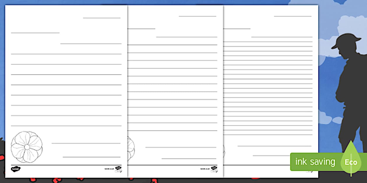 Remembrance Day KS2 Thank You Letter Writing Activity