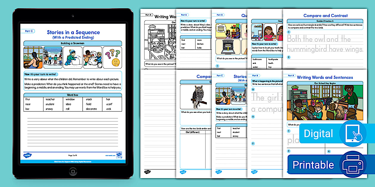 ELP Standards Test Prep for 1st-2nd Grade: Writing for ELL