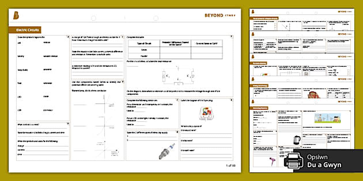 Physics GCSE Activity Mats (teacher made) - Twinkl