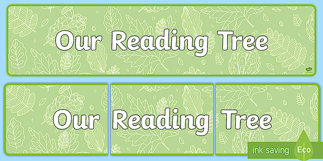 Our Reading Tree Display Banner (teacher made) - Twinkl