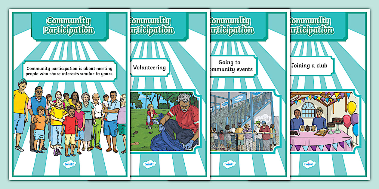 Community Participation Display Posters (teacher made)