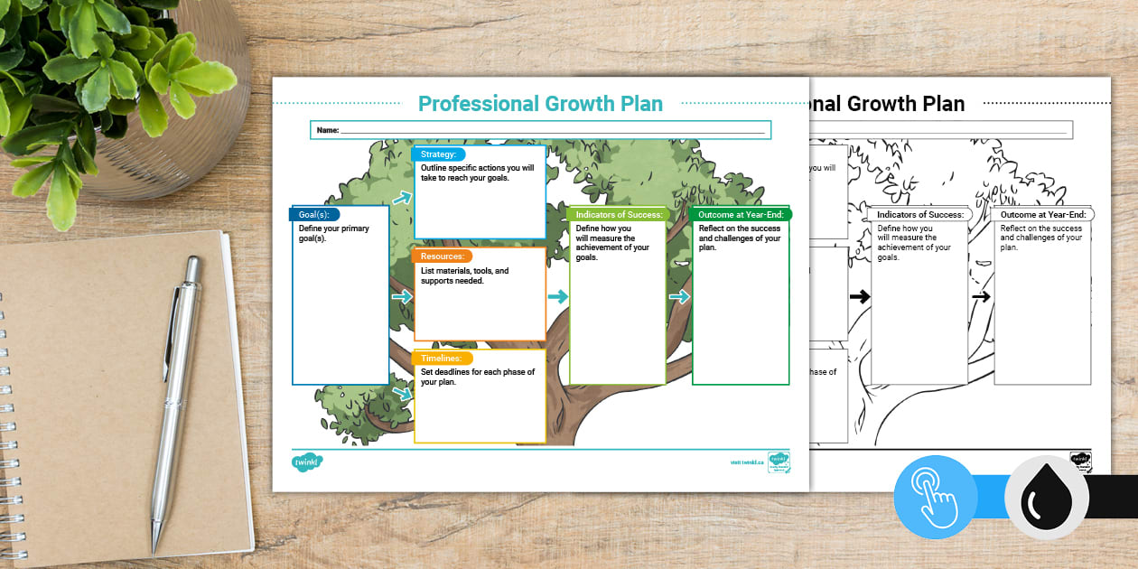 Professional Growth Plan Graphic Organizer (teacher made)