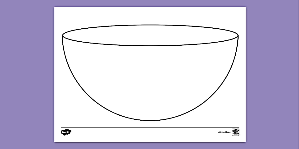 Hemisphere Shape Colouring Sheet (Hecho por educadores)