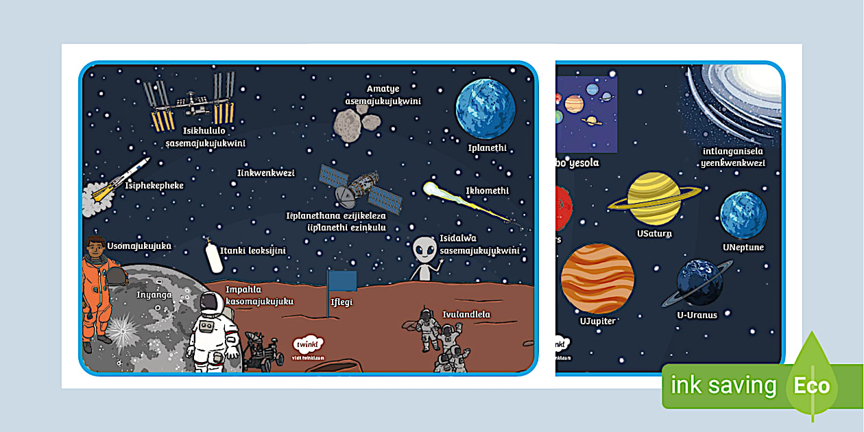 Isithuba | Space Word Mats | isiXhosa | South Africa