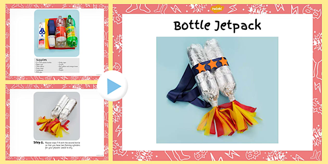 Superhero Jetpack Craft Instructions PowerPoint - superhero
