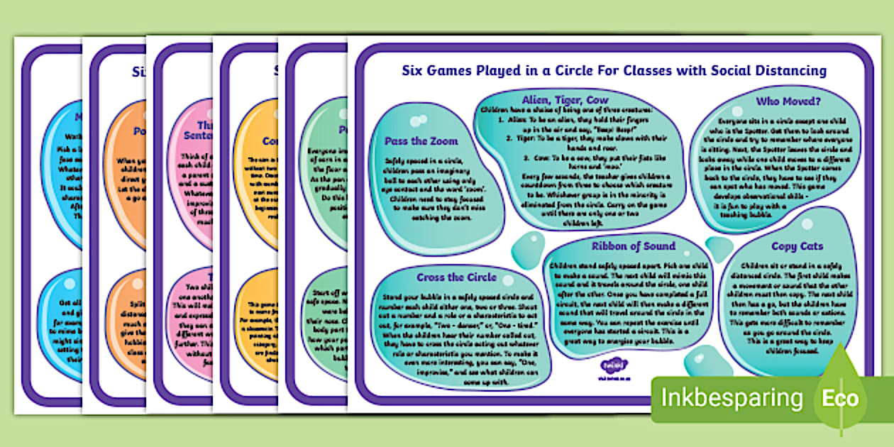 Social Distancing Games Bumper Pack (teacher made) - Twinkl