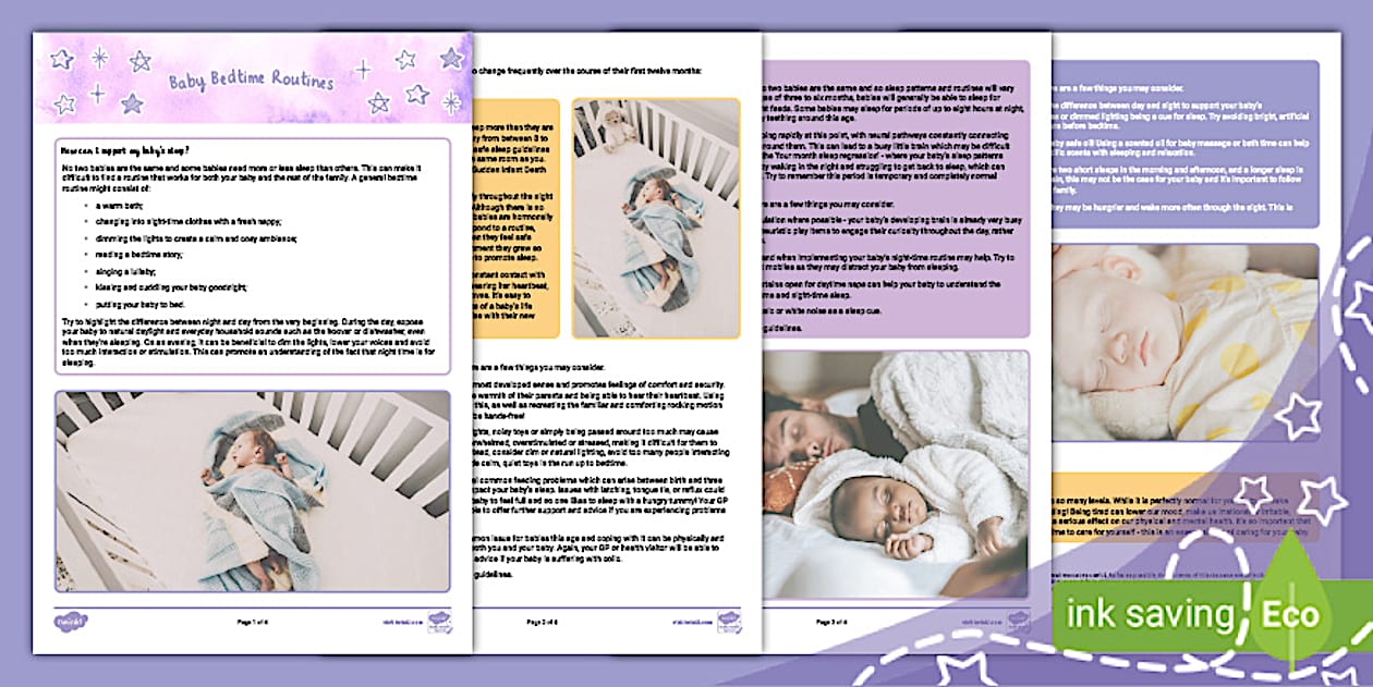 Baby Bedtime Routines (teacher made) - Twinkl