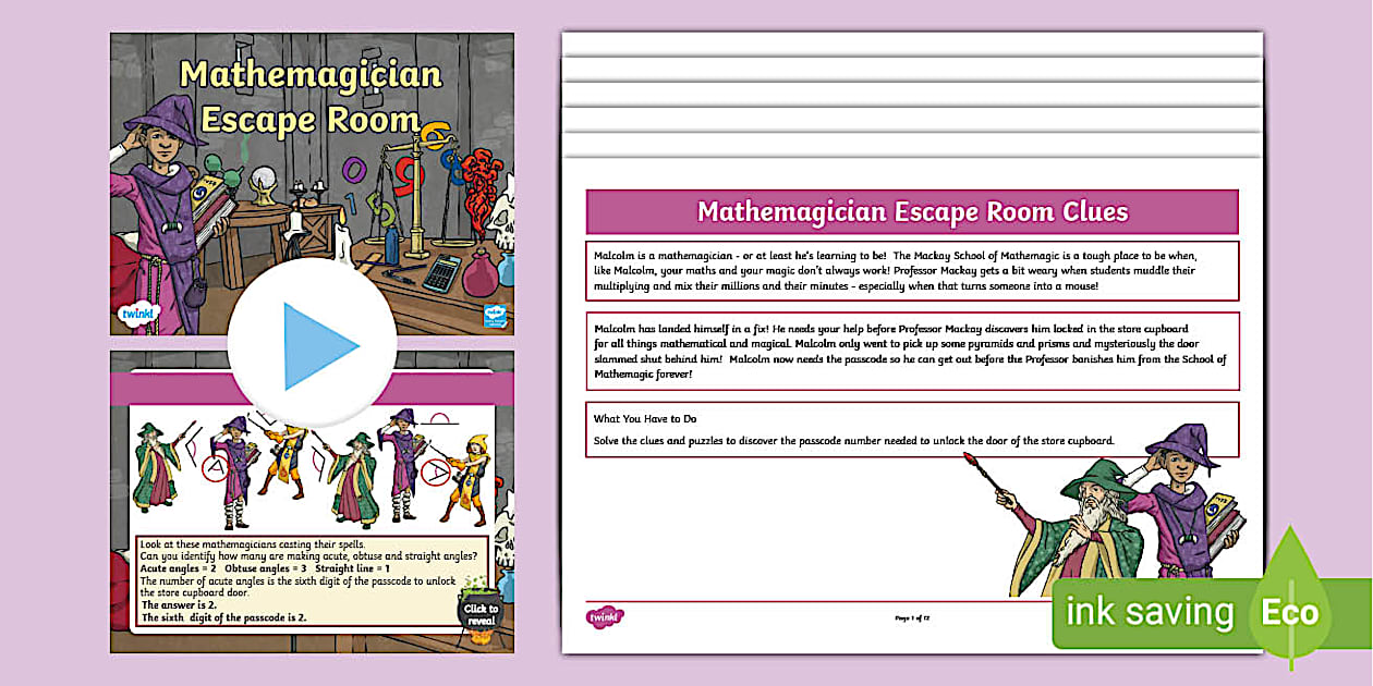 Mathemagician Maths Escape Game Pack | Twinkl (teacher made)