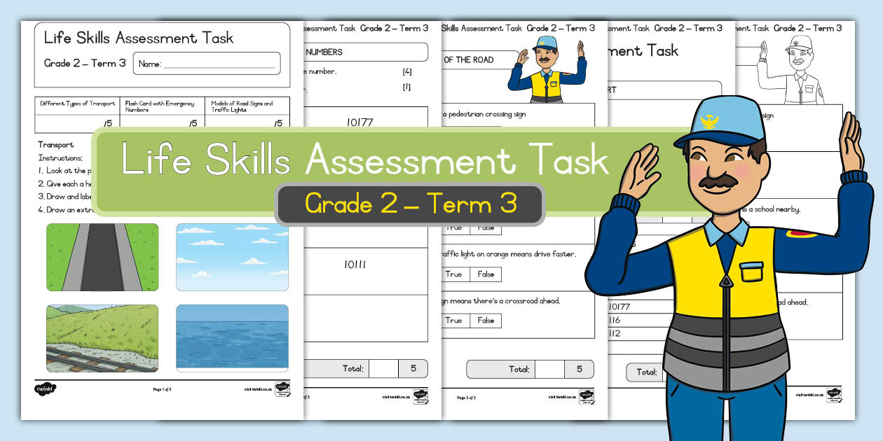 Grade 2 Life Skills Term 3 Assessment (CAPS Aligned)