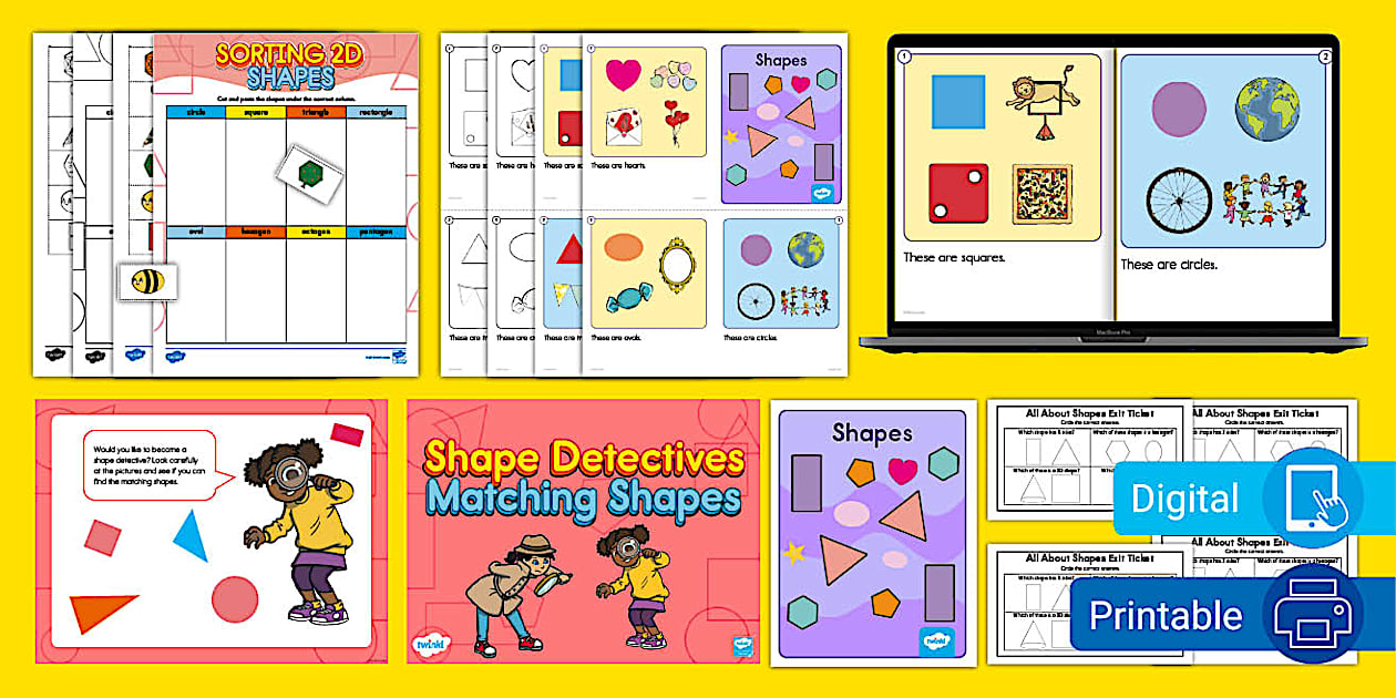 All About Shapes Lesson Pack for PreK-K (teacher made)