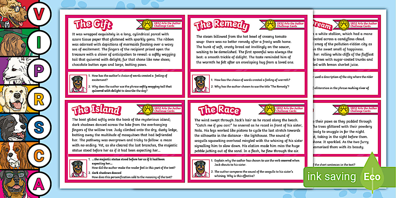 UKS2 Arlo the Author Challenge Cards (teacher made) - Twinkl
