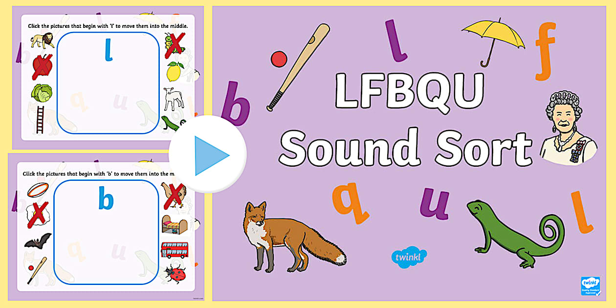 LFBQU Initial Sounds PowerPoint Game (teacher made) - Twinkl
