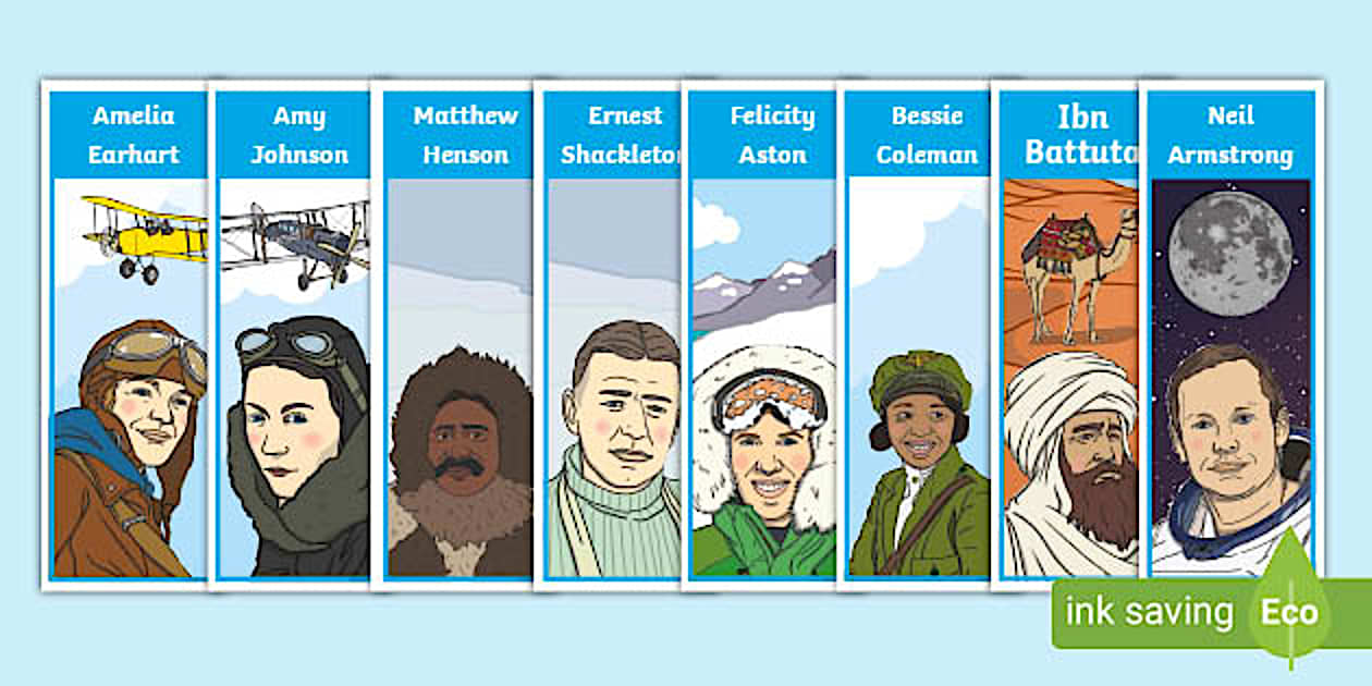 Significant Explorers Bookmarks (teacher made) - Twinkl