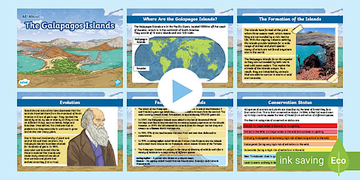 KS2 All About the Galapagos Islands PowerPoint - Twinkl