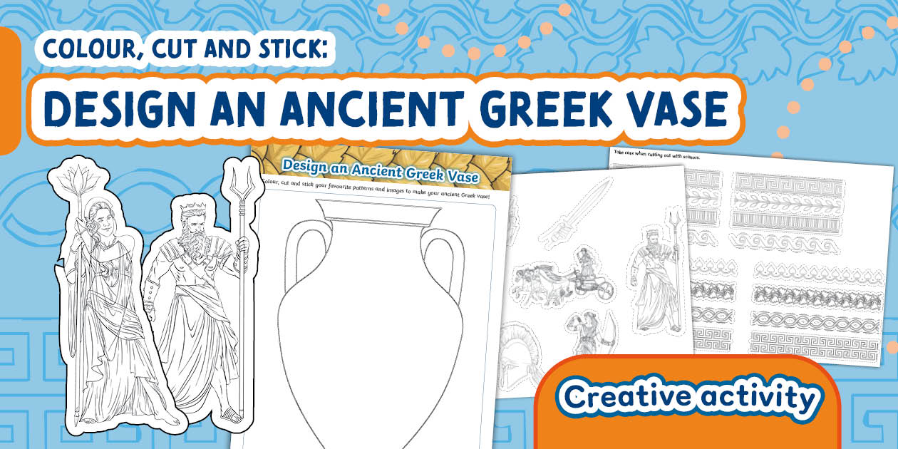 Colour, Cut and Stick: Design an Ancient Greek Vase