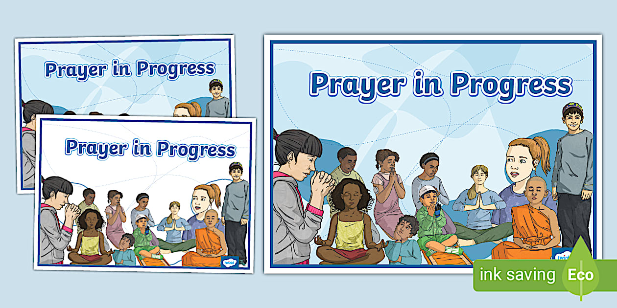 Prayer in Progress Display Poster