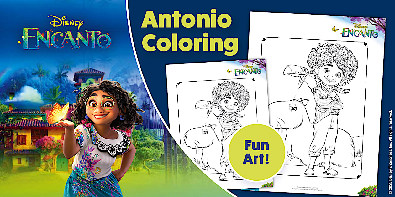 Encanto: Antonio Coloring Page