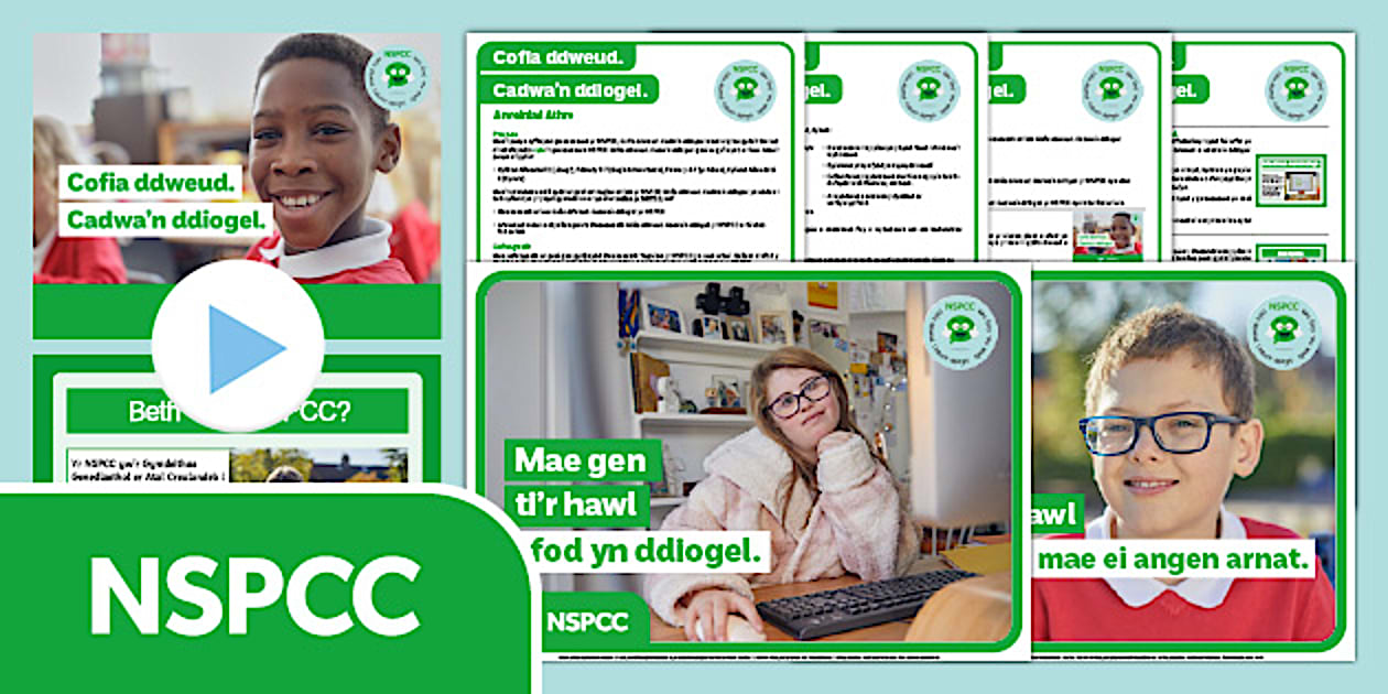 NSPCC: Cofia Ddweud Cadw'n Ddiogel - Pecyn Cyflwyno Cyn Gwasanaeth Ar-Lein