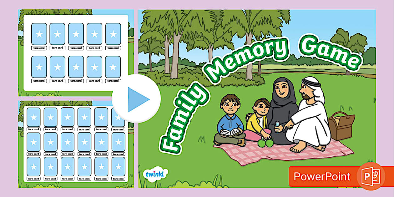 UAE Family Memory Game PPT (teacher made) - Twinkl