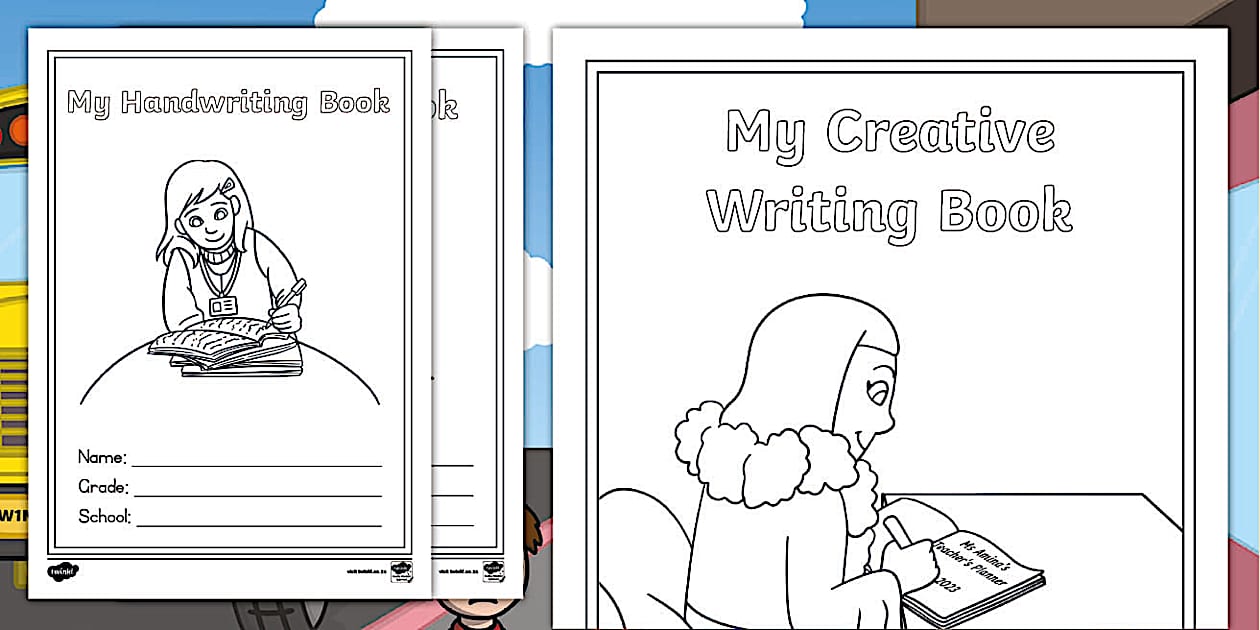 Grade 2: School-Themed Editable Book Covers