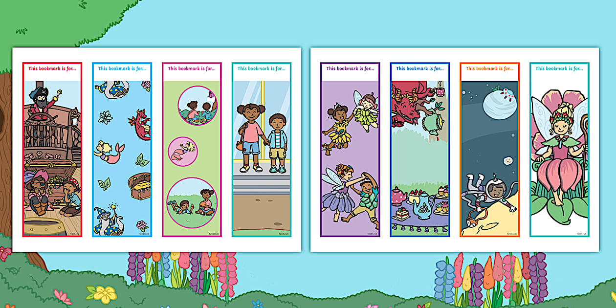 Treasures in the Garden Editable Bookmarks (teacher made)