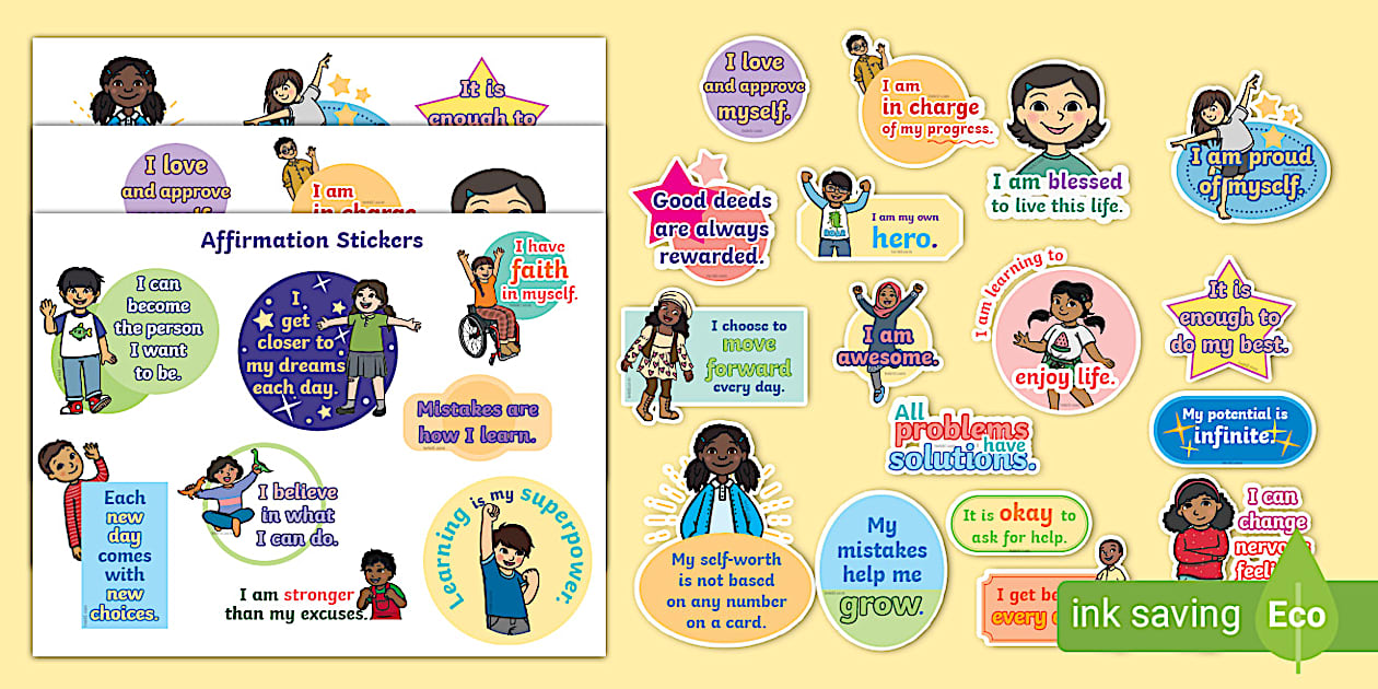 Affirmation Stickers | Grade 1 | Twinkl