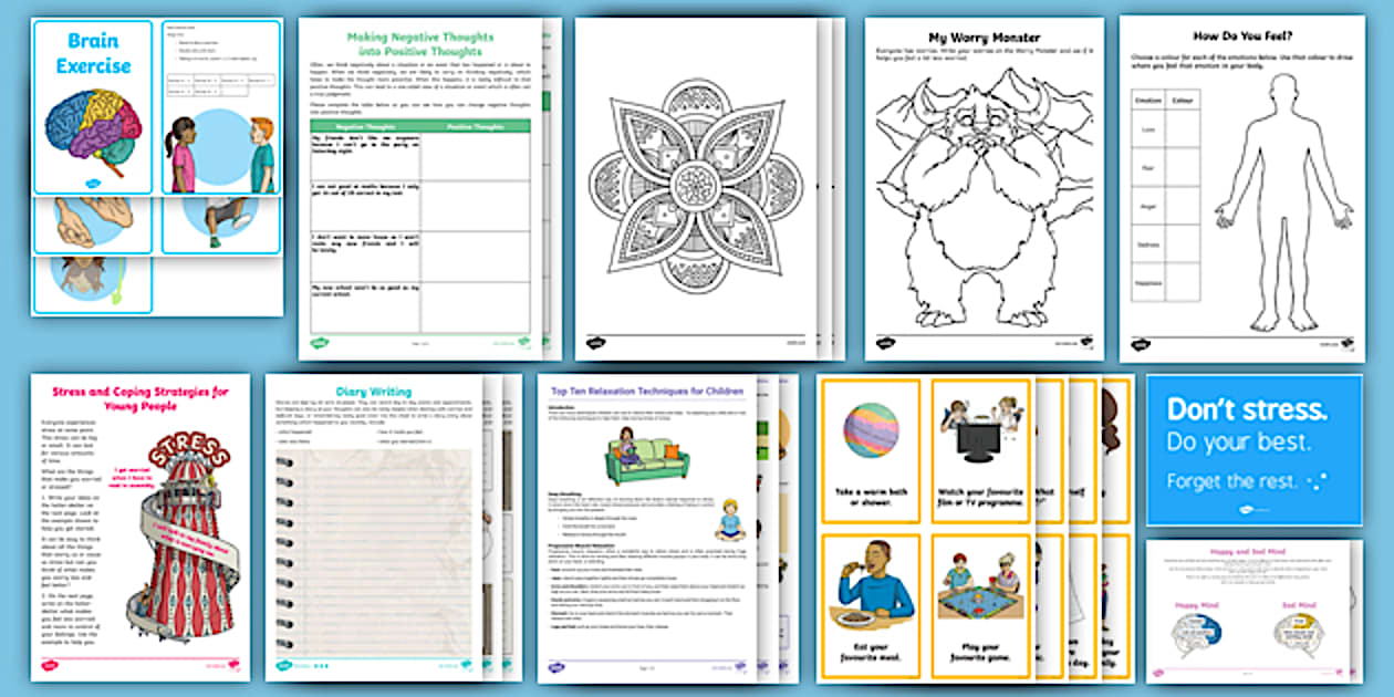 Anxiety Interactive Lapbook (teacher made) - Twinkl