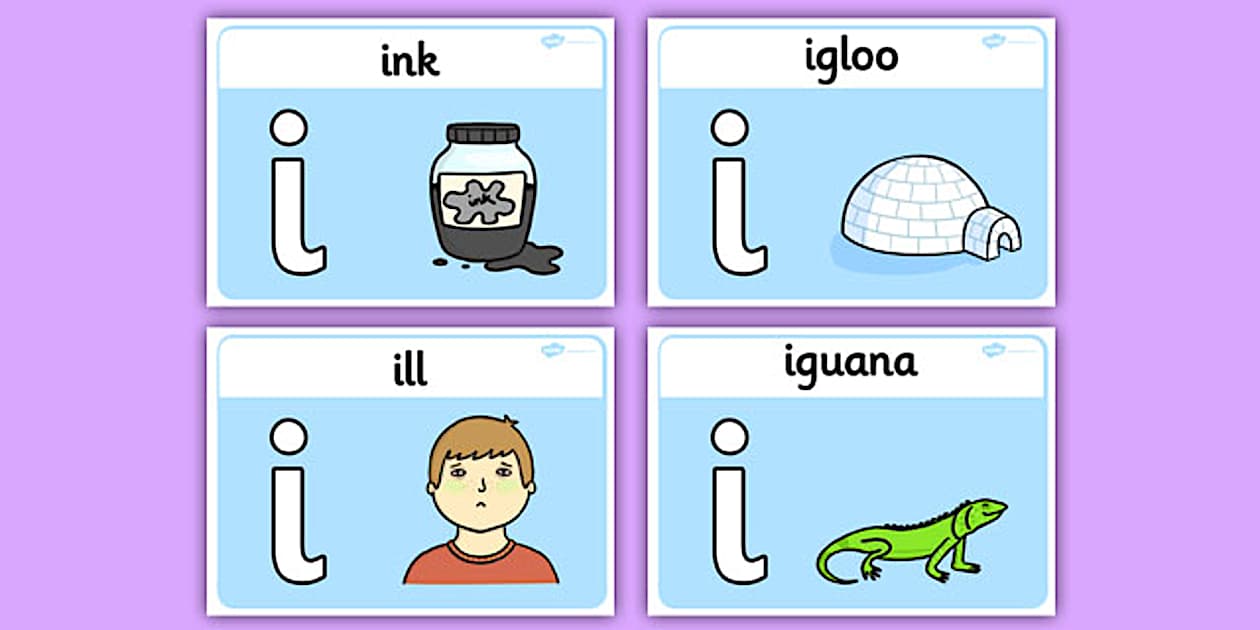 Initial I Sound Modelling Dough Mats (teacher made) - Twinkl