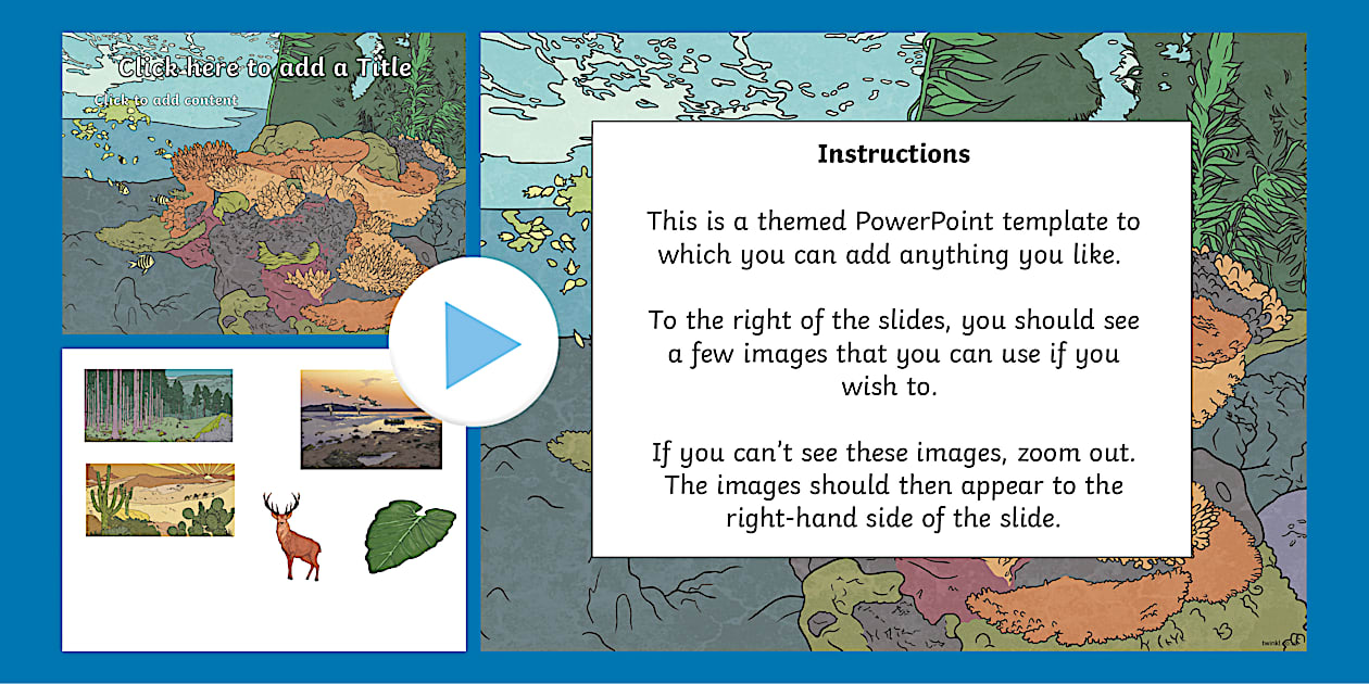 Biodiversity PowerPoint Template (teacher made) - Twinkl