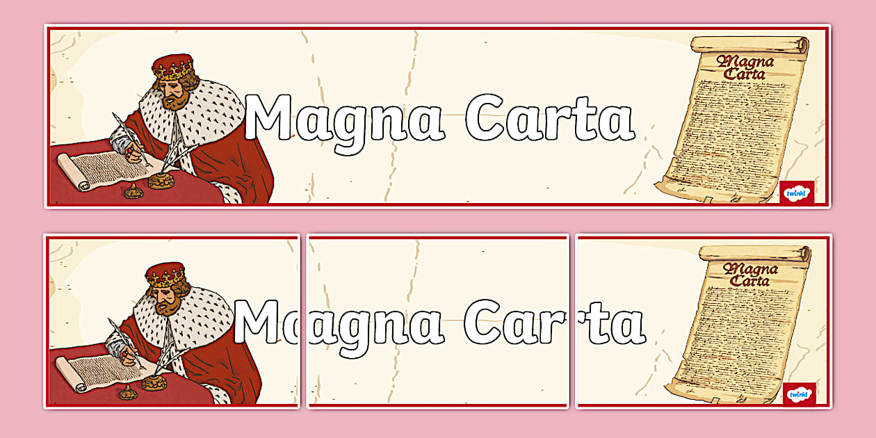 The Magna Carta Display Banner (teacher made) - Twinkl