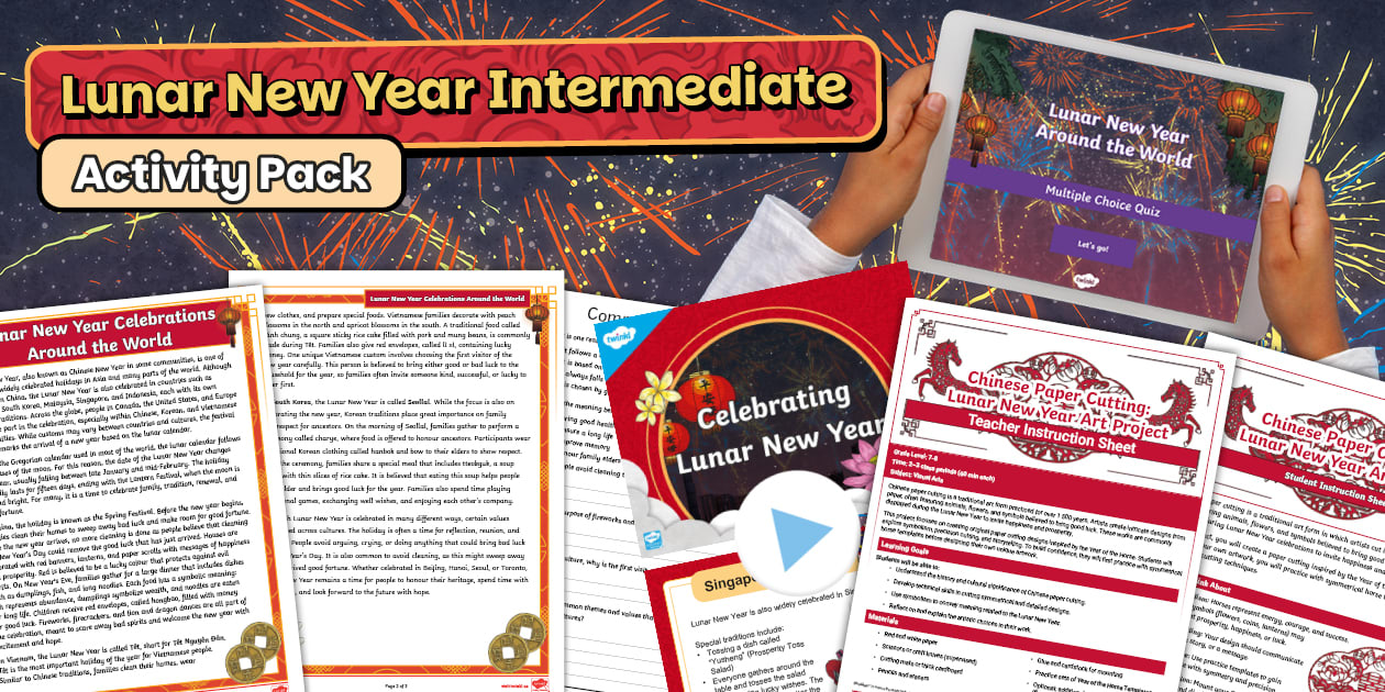 Lunar New Year Intermediate Activity Pack