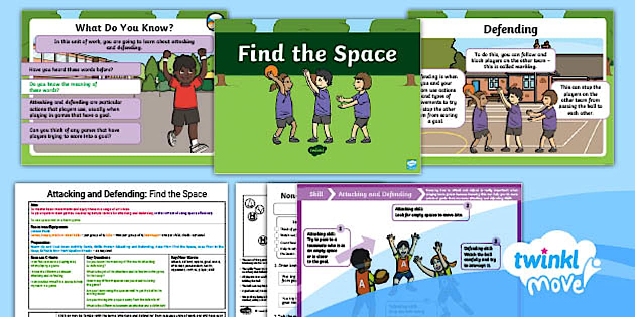 Finding the Space PE Lesson | Year 2 Attacking and Defending