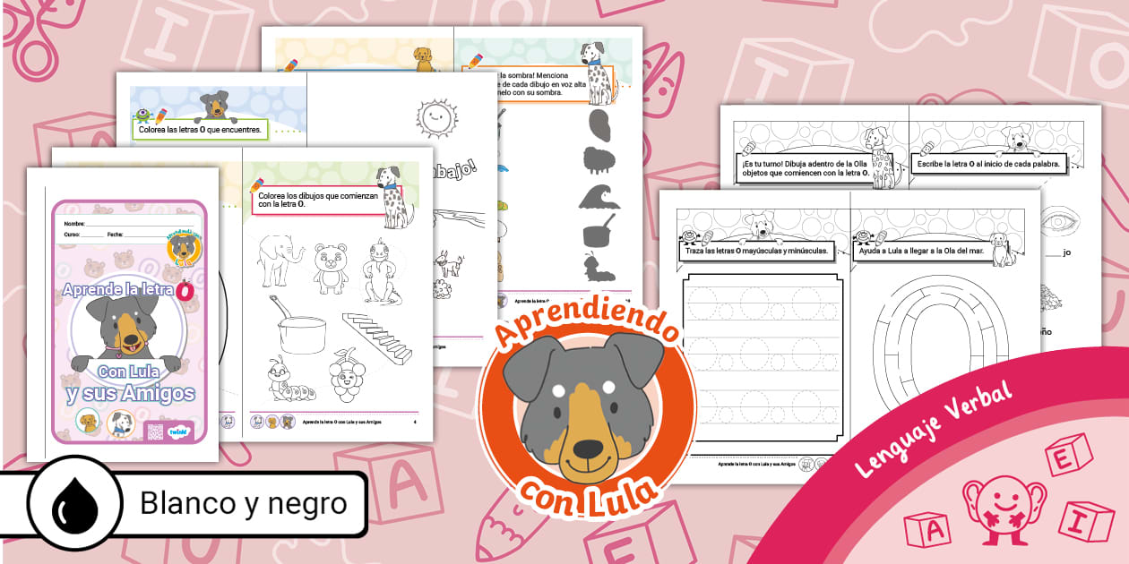 Cuadernillo de actividades para Aprender la Letra O.