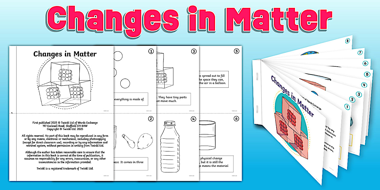 Changes in Matter Printable Book