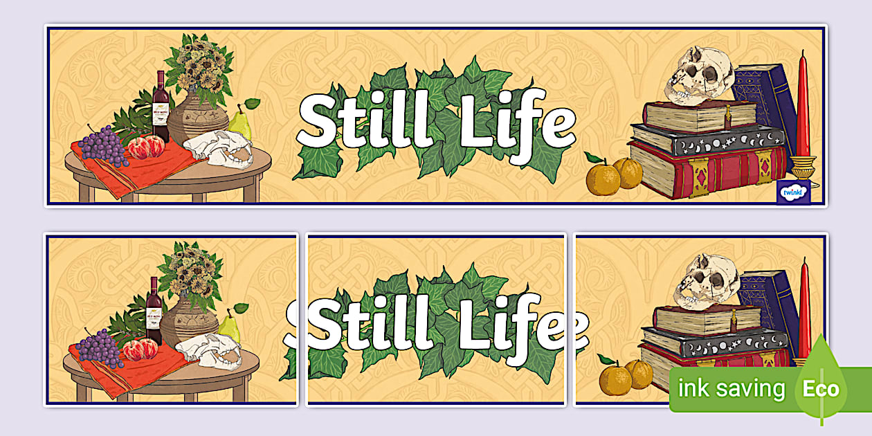 Still Life Display Banner Visual Arts 5th/6th class