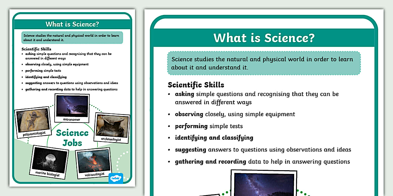KS1 What is Science? Poster | Display Resources - Twinkl