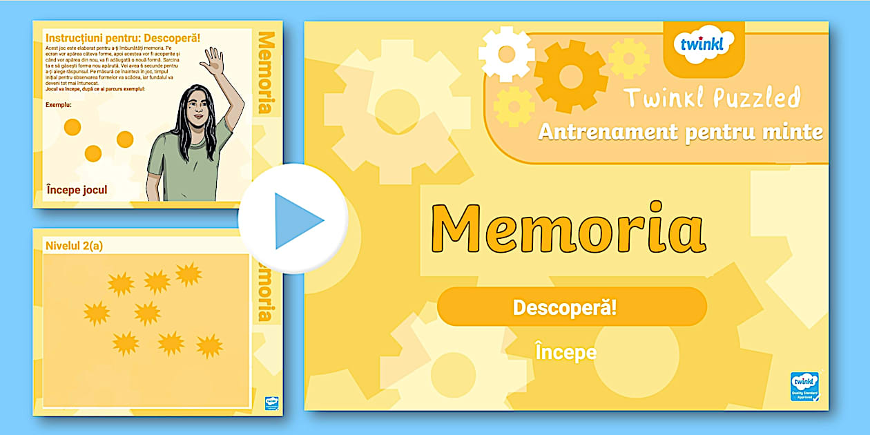 Memoria: Antrenament pentru minte Descoperă – PowerPoint