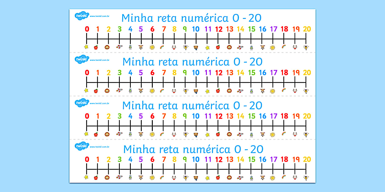 Minha Reta Numérica: 0 - 20 (teacher made) - Twinkl