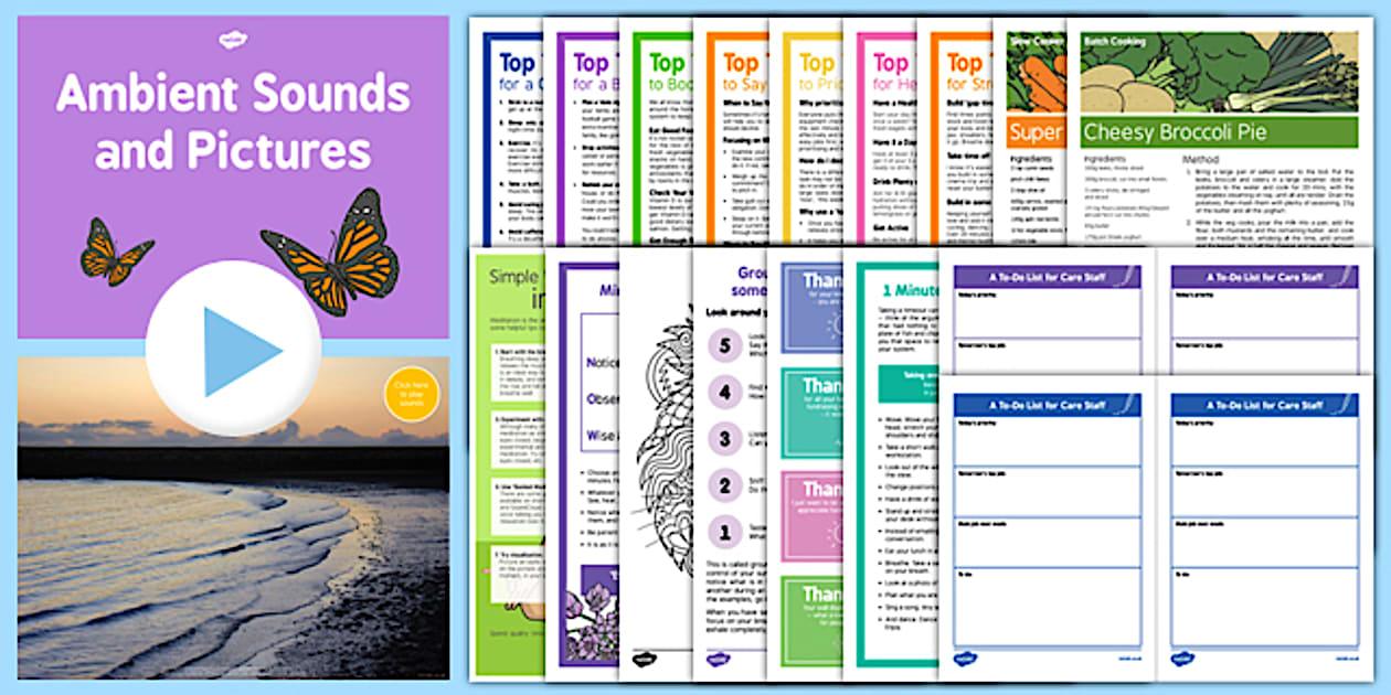Care Staff Wellbeing Pack (Hecho por educadores) - Twinkl