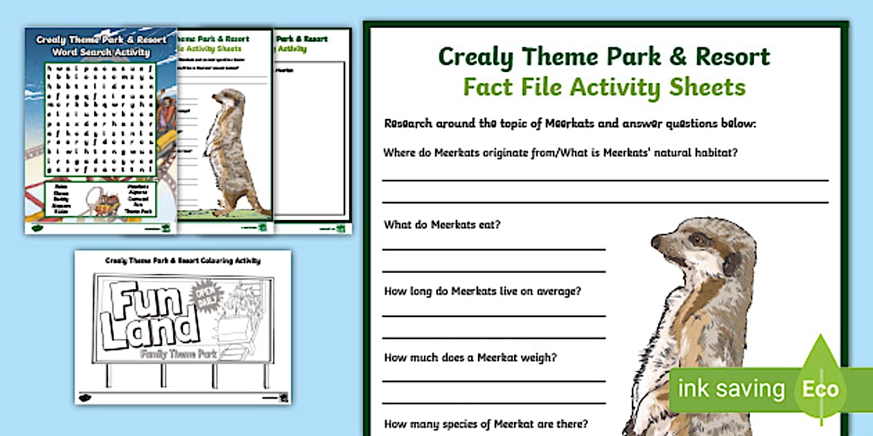 Crealy Theme Park & Resort Activity Pack for Children