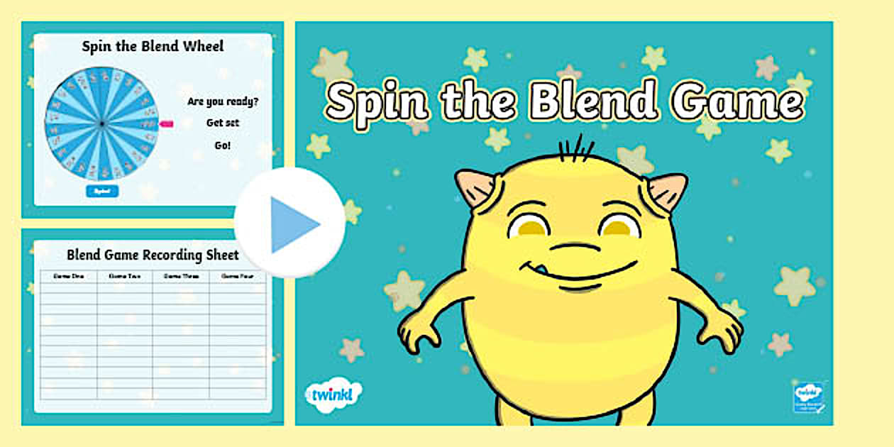 Spin the Blend Game (teacher made) - Twinkl