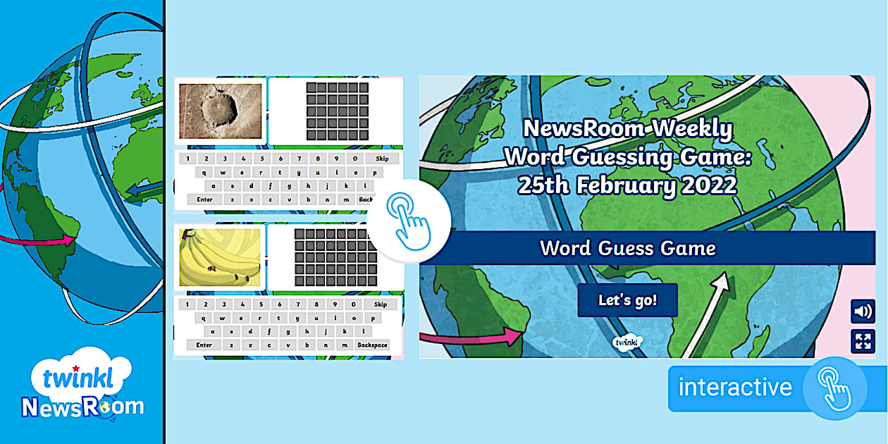 NewsRoom Interactive Word Guessing Game: 25th February 2022